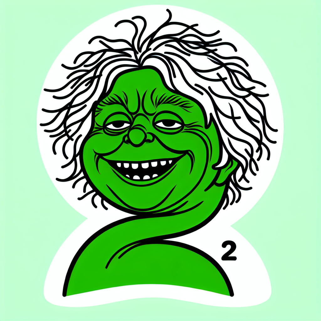 Grinch With Number 2 Coloring Page