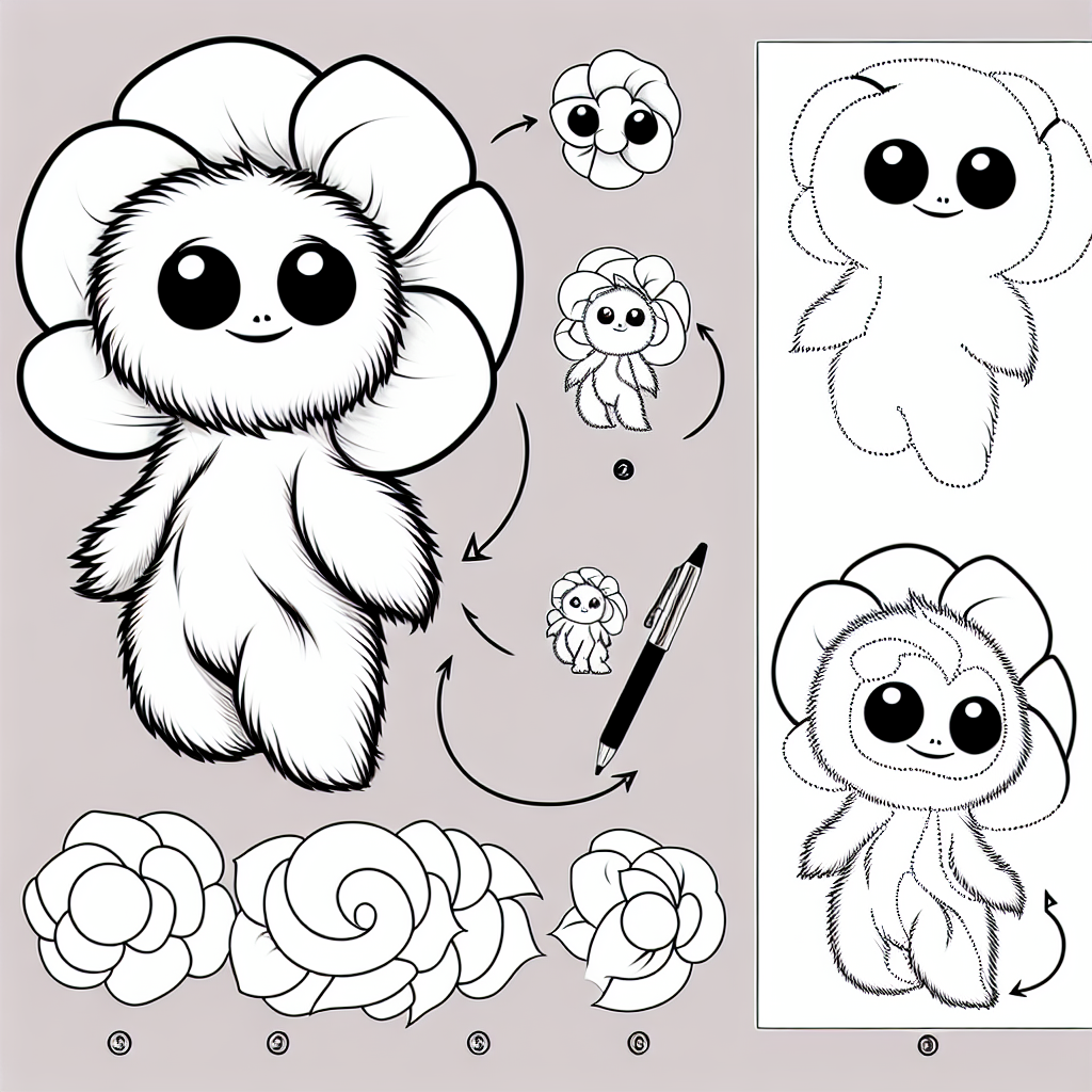 Morphle With Rose Coloring Page