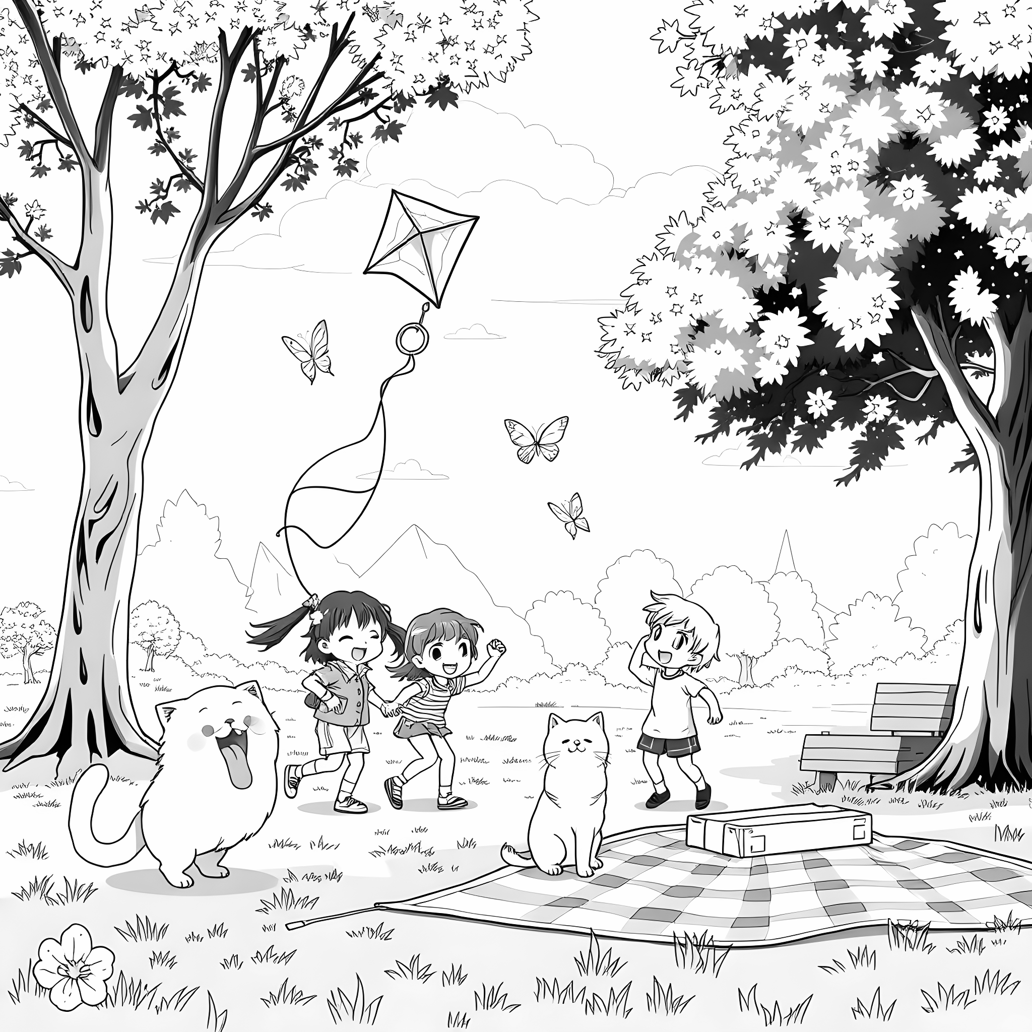 Anime Coloring Page | Free Printable
