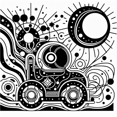 Cool Design With Number 2 Coloring Page