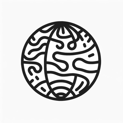 Globe With Number 1 Coloring Page