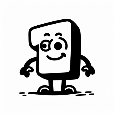Morphle With Number 1 Coloring Page