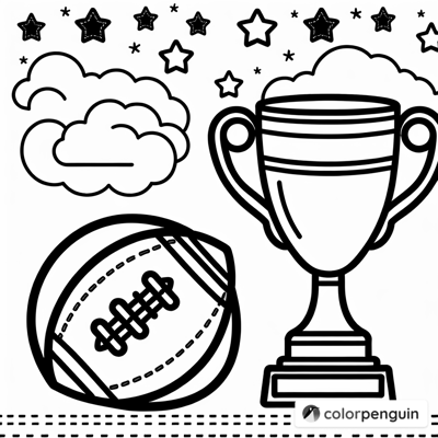 Football Coloring Page