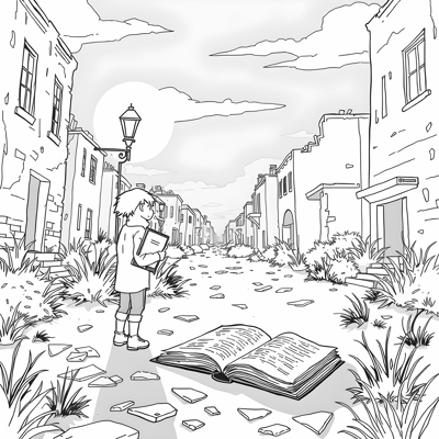 Sad Coloring Page