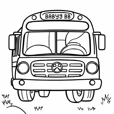 Babybus Coloring Page