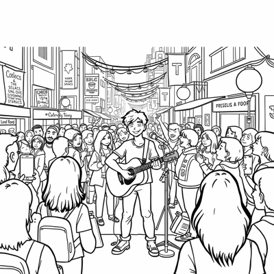 The Kid Laroi Coloring Page