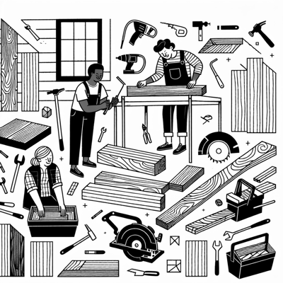 Building A Deck Coloring Page