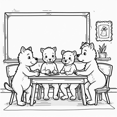 Irregular Verbs Coloring Page