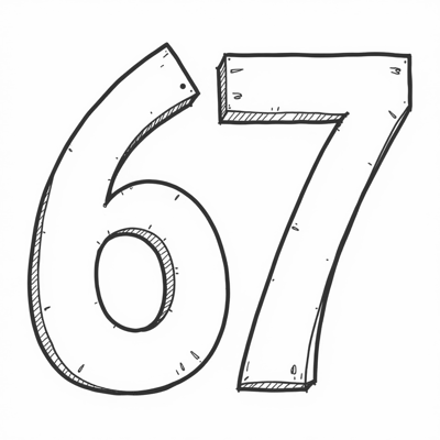 6 And 7 Coloring Page | Free Printable