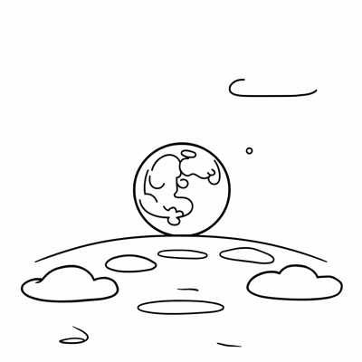 Full Moon Coloring Page
