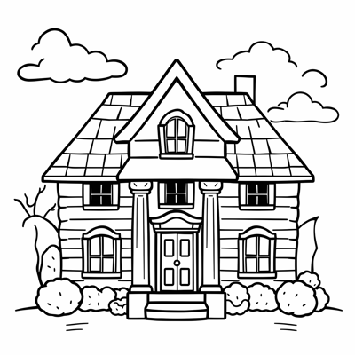 Lincoln Home National Historic Site Springfield IL... Coloring Page