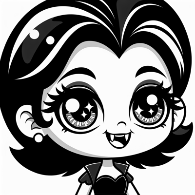 Mavis From Hotel Transylvania Cartoon Coloring Page