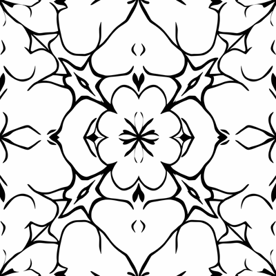 Easy Repeating Pattern Coloring Page