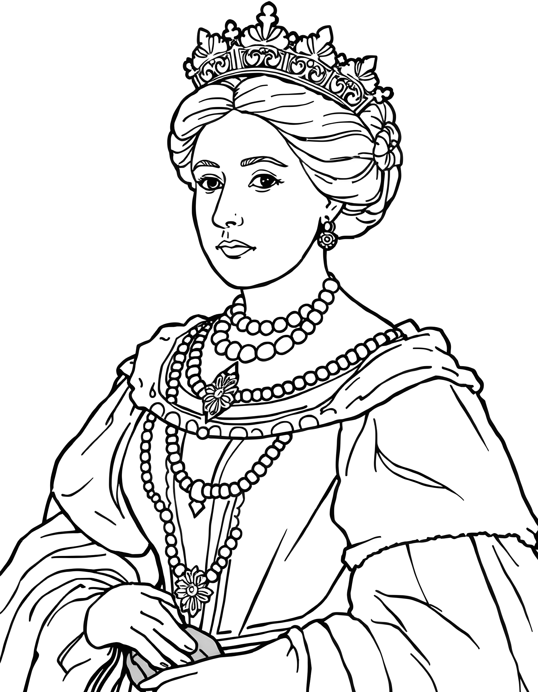 Queen Victoria Coloring Page