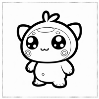 Morphle With Pokemon Coloring Page