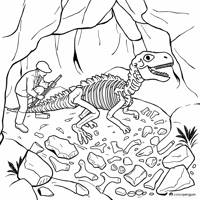 Dinosaur Discovery Adventure Coloring Page