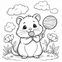 The Name Maya In Bubble Letter With A Cotton Candy... Coloring Page