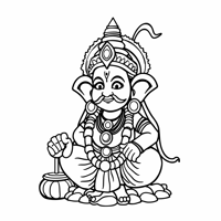 Create A Picture Of Lord Ayyappa Swamy Coloring Page