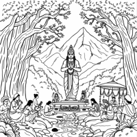 Create A Picture Of Lord Ayyappa Swamy Coloring Page
