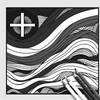 Fiji Flag Coloring Page