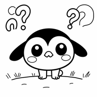 Confused Coloring Page