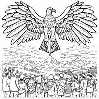 Garuda Pancasila Indonesia Coloring Page