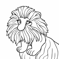 Bold Lines Coloring Page