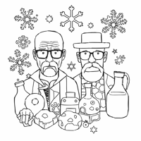 Breaking Bad Christmas Coloring Page