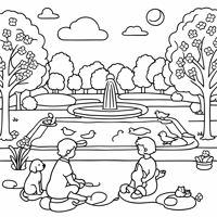 A Mindful Puppy Coloring Page