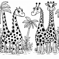 Dinosaurs That Look Like Giraffes Coloring Page