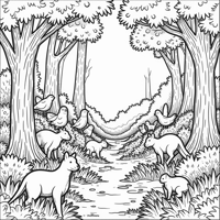 30 Different Animals Coloring Page