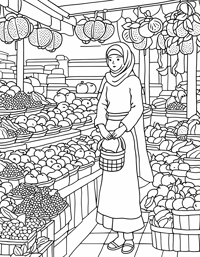 Hijab Girl Coloring Page