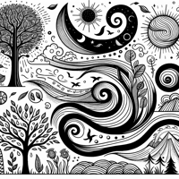Natural Phenomena From The Graceful Sway Of Trees... Coloring Page