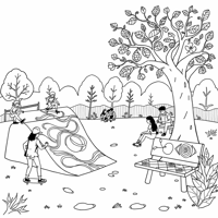 Teenagers Showing Signs Of Puberty Coloring Page | Free Printable