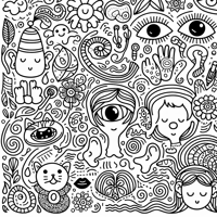 Head Shoulders Knees Toes Eyes And Ears Mouth And... Coloring Page
