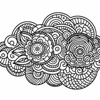Zen Doodle Coloring Page