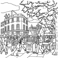 A Building In Dublin Coloring Page
