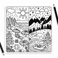 Four Seasons Resort Coloring Page