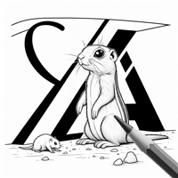 Create A Simple Black And White Outline Coloring... Coloring Page