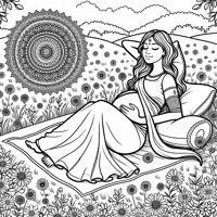 Create A Simple Black And White Outline Coloring... Coloring Page