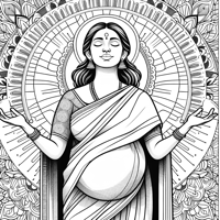 Create A Simple Black And White Outline Coloring... Coloring Page