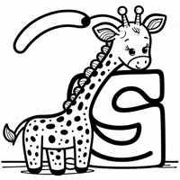 Create A Simple Black And White Outline Coloring... Coloring Page