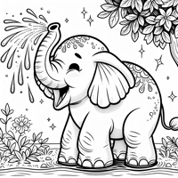 Create A Simple Black And White Outline Coloring... Coloring Page