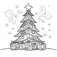 Mimic Christmas Coloring Page