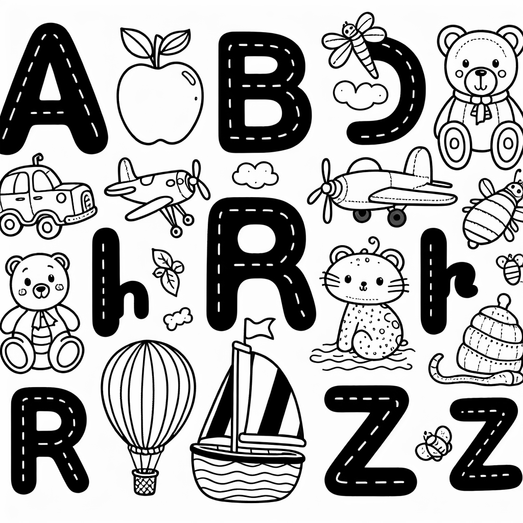 Create A Collection Of Alphabet Coloring Pages For... Coloring Page
