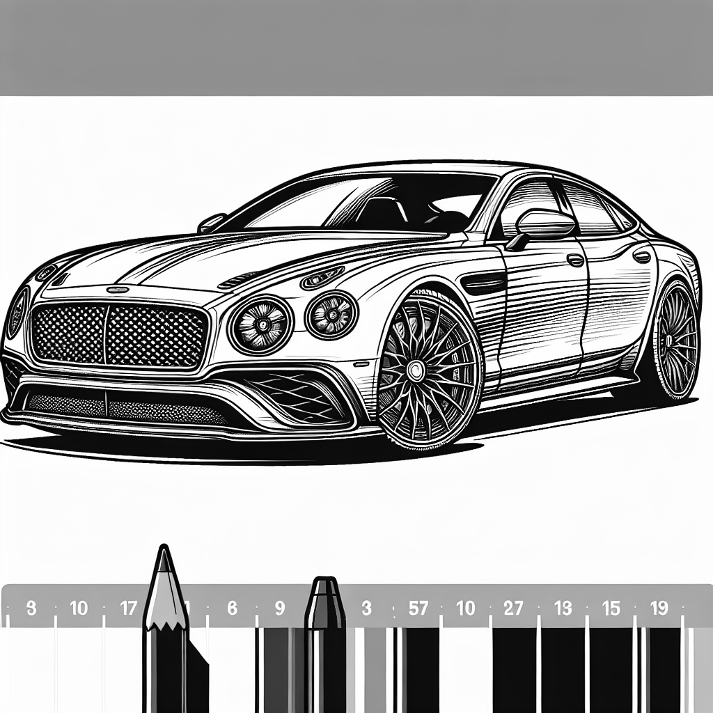 A BMW M5 Coloring Page