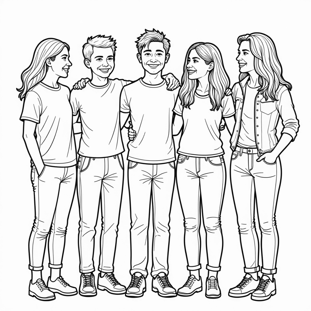 Unity In Diversity Coloring Page