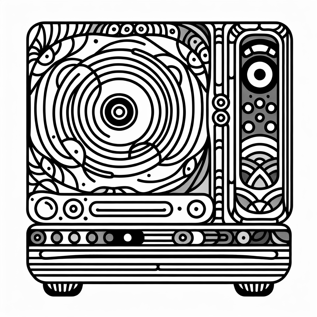 Dvd Player Vibrant Fun And Simple Without... Coloring Page