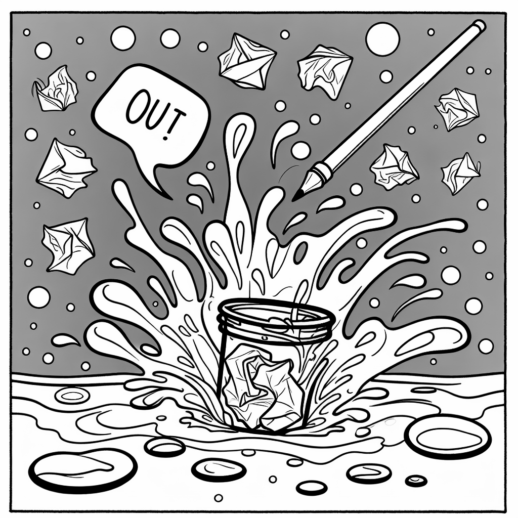 Splish Splash Your Opinion Is Trash Coloring Page