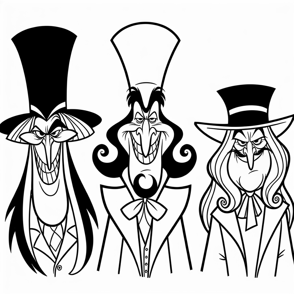 Disney Villains Coloring Page